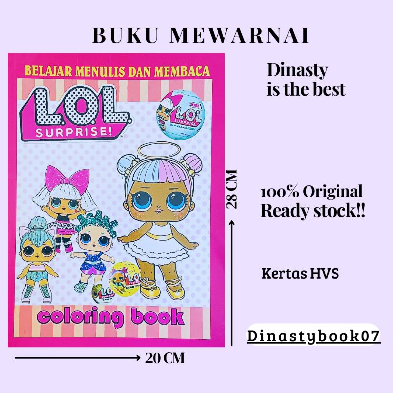 Jual BUKU MEWARNAI ANAK SERI LOL Suprise | Shopee Indonesia