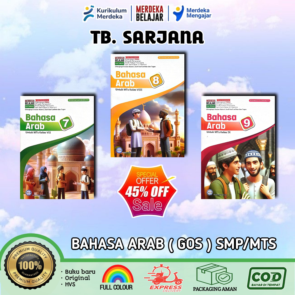 Jual Buku Siswa Pendamping BAHASA ARAB, KMA 450 Kelas 7,8,9 SMP Kurikulum Merdeka - Global ...