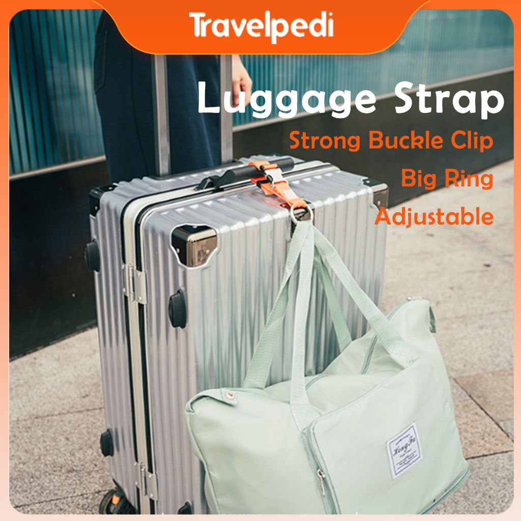 Jual Tali Gantungan Koper Adjustable Luggage Strap Belt With Big Ring ...