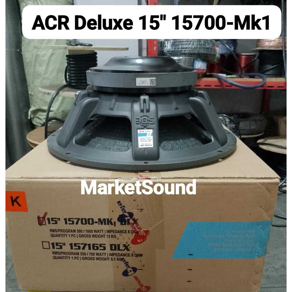 Jual speaker ACR Deluxe 15" 15700 - mk1 black subwoofer original 1000 watt | Shopee Indonesia