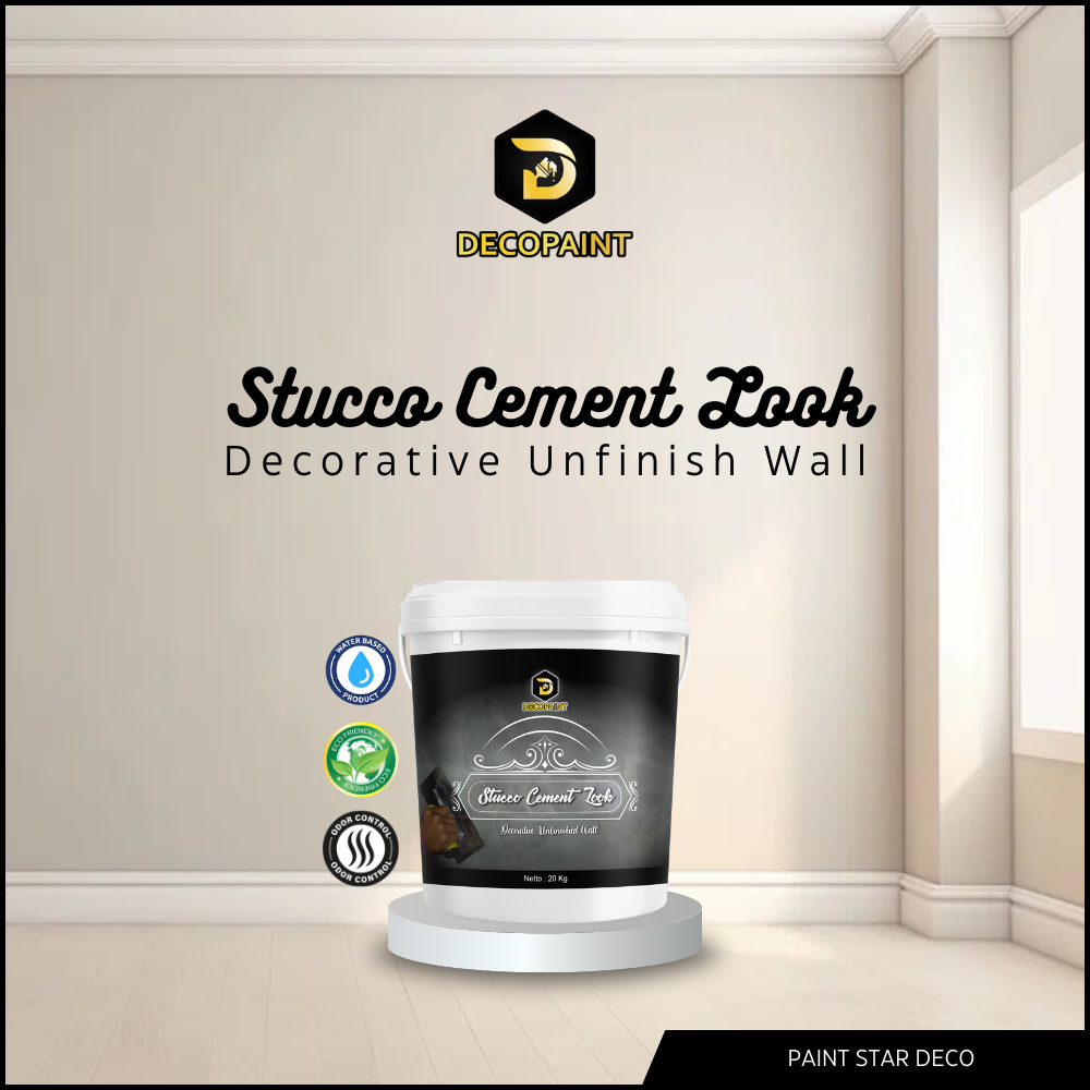 Jual Decopaint Stucco Cement Look Cat Dekoratif Stucco Semen Ekspos (20 Kg) | Shopee Indonesia