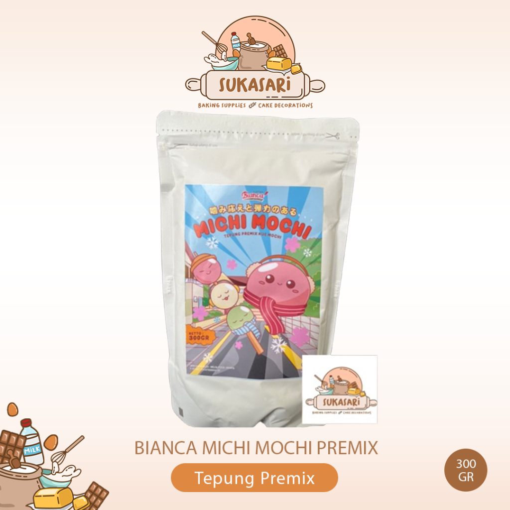 Jual Bianca Michi Mochi Premix 300gr kue mochi Tepung Premix japanese ...
