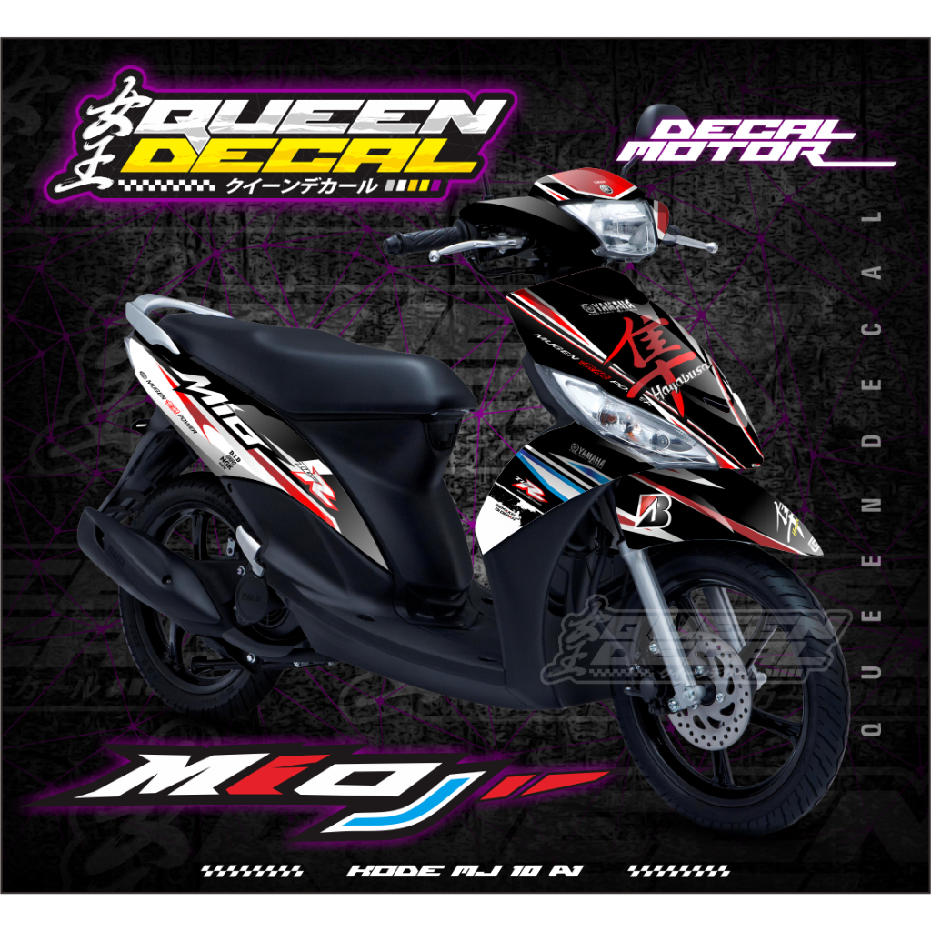 Jual Decal Motor Full Body Bahan Premium Body Motor Mio J Desain Bisa ...