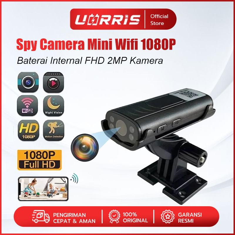 Jual UORRIS Spy Camera Mini Wifi Baterai Internal FHD 2MP Kamera CCTV ...
