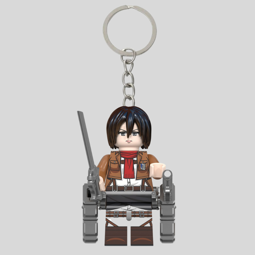 Jual Mikasa Ackerman LEGO Keychain | Gantungan Kunci LEGO Mikasa ...