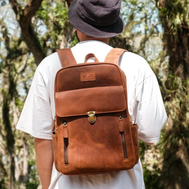 Jual Lavaches - Tas Ransel Pria Kulit Sapi Asli Leather - Anom | Shopee ...