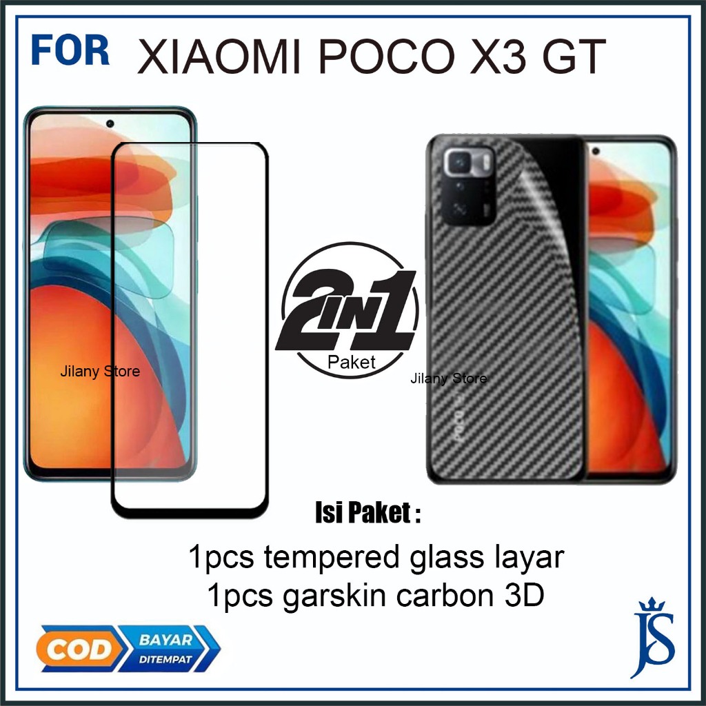 Jual Paket 2in1 tempered glass privacy Xiaomi Poco X3 NFC X3 Pro X3 GT ...