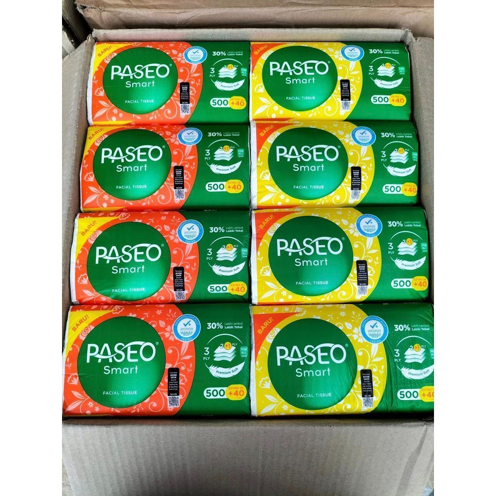 Jual - paket 12 pcs / 24 pcs - Tisu Tissue Paseo Smart Facial Tissu 540 ...