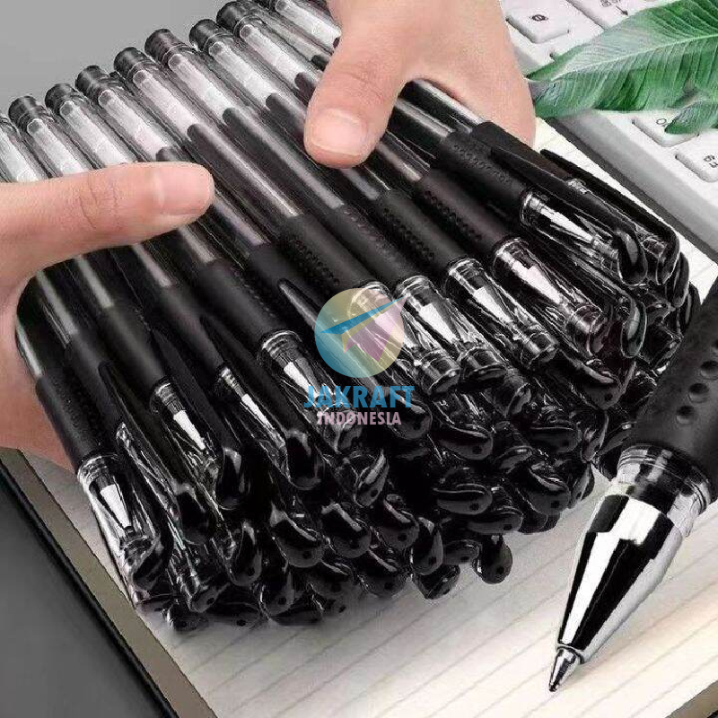 Jual (1 Pcs) Pulpen Bolpen Gel Pen PELNA GEL-100 Hitam Black Bullet Tip ...