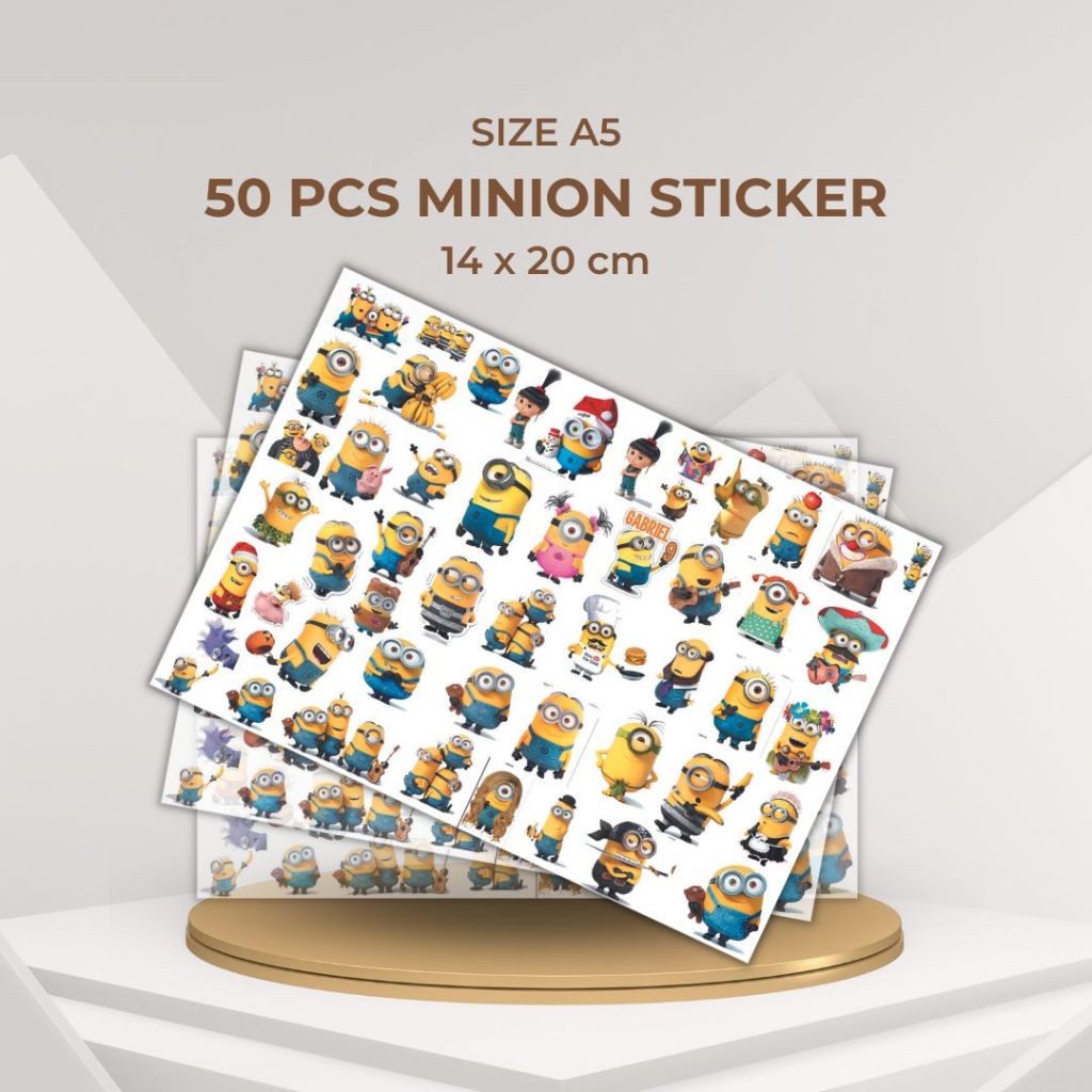 Jual 50 PCS STICKER TUMBLR MINION PAKETAN STICKER TUMBLR MINION STICKER ...