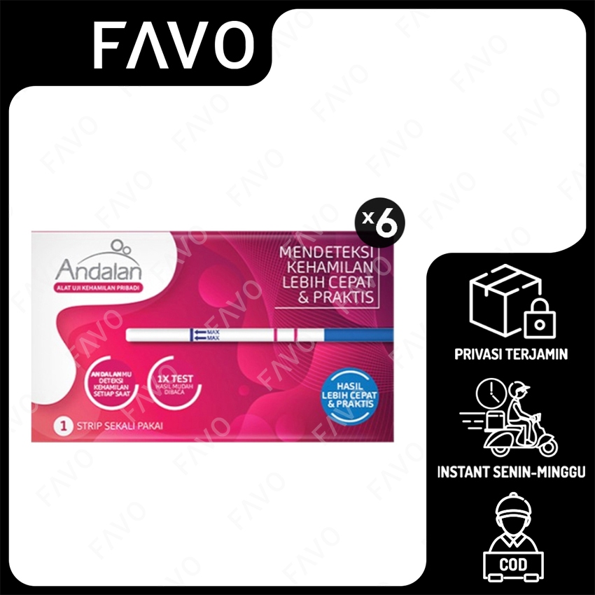 Jual Alat Test Kehamilan - Andalan Pregnancy Test Strip - 6 Pcs ...