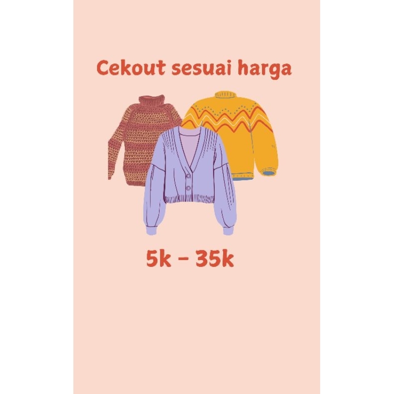 Jual Etalase co cardigan/knit harga 5k - 35k + (Admin) | Shopee Indonesia