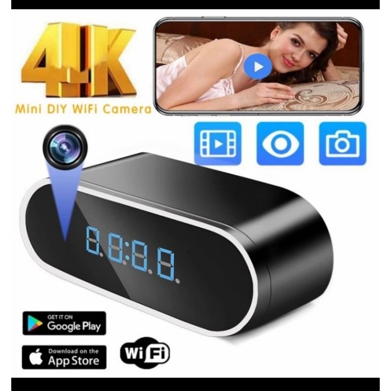 Jual CCTV SPY WIFI WIRELESS IP CAMERA CCTV JAM MEJA 8MP CCTV ...