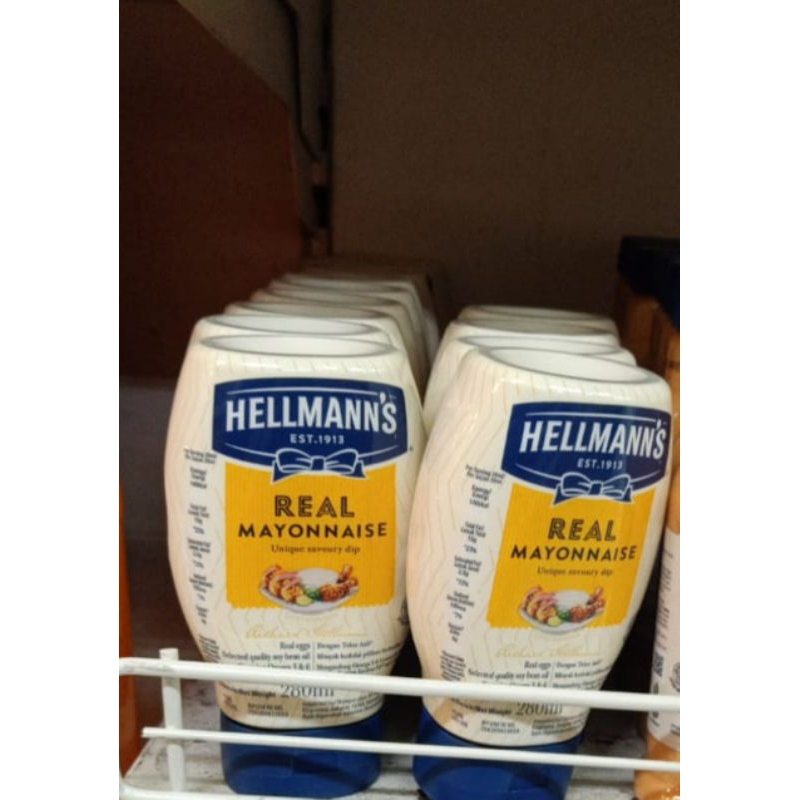Jual Mayonais Hellmanns Real Mayonnaise Botol 280 mL | Shopee Indonesia