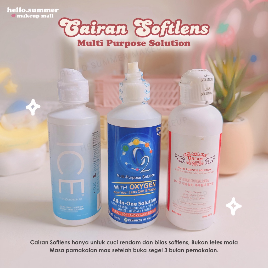 Jual X2 NICE LOOK SOL 8 Cairan Air Softlens Multi Purpose Contact Lens ...