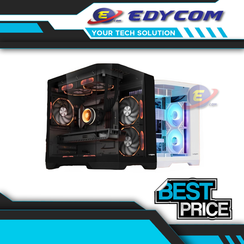 Jual CASE VBR Z7 Modern Aesthetic Dual Chamber - mATX Tempered Glass ...