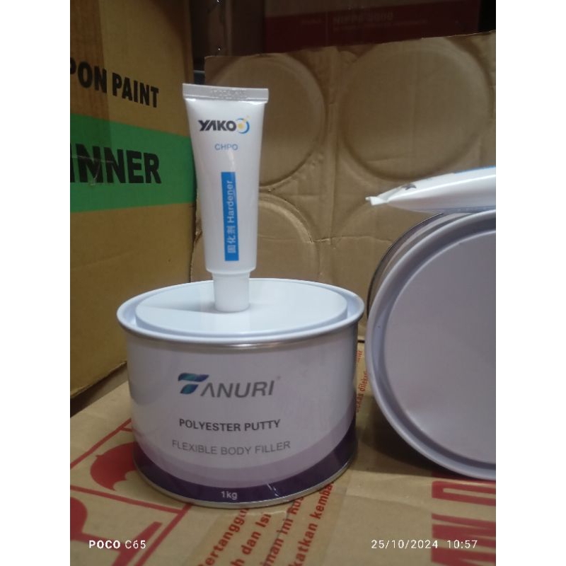 Jual Dempul Tanuri polyester putty 1kg | Shopee Indonesia