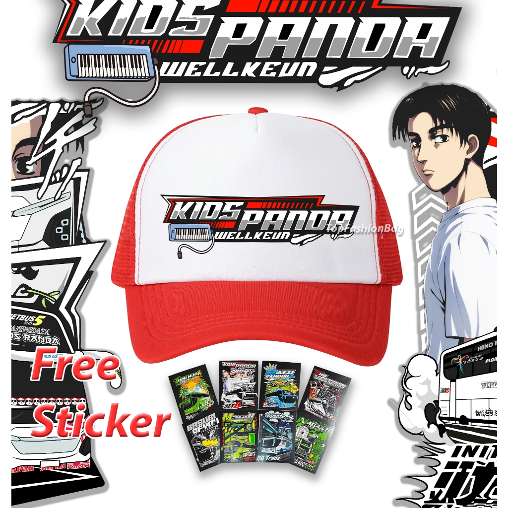 Jual Topi Anak Bus Kids Panda Jb5 Topi Anak Lak-Laki Vektor Bus Mania 3 ...