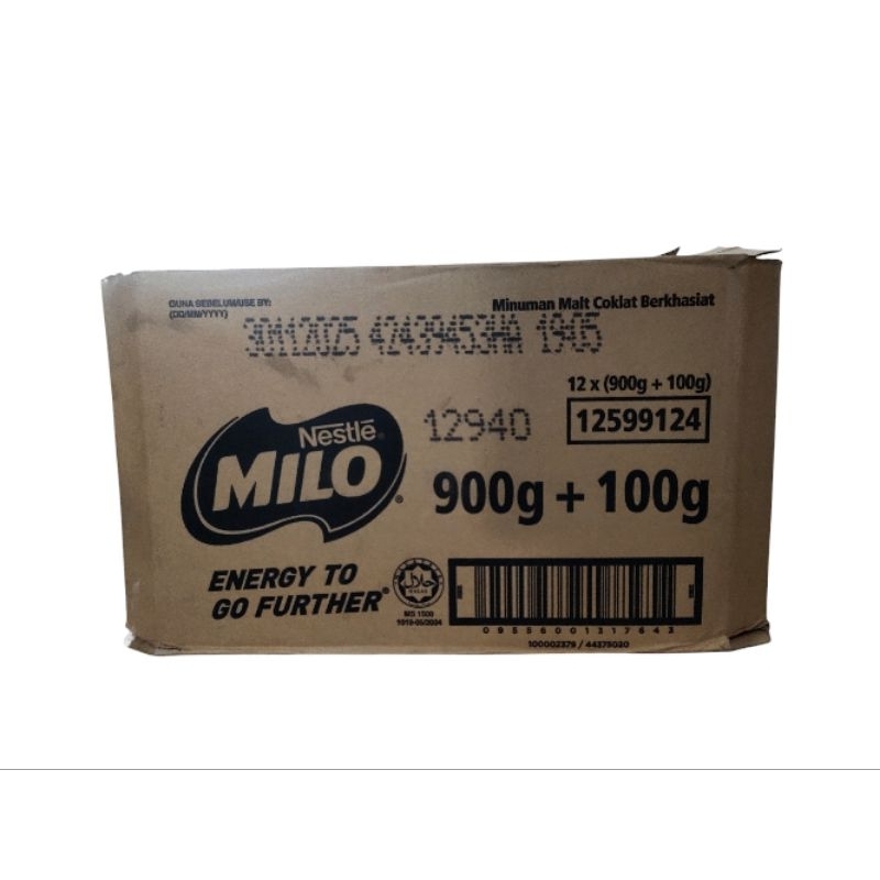 Jual Milo Activ-Go 900G + 100G ( 12 x 900+100Grm) | Shopee Indonesia