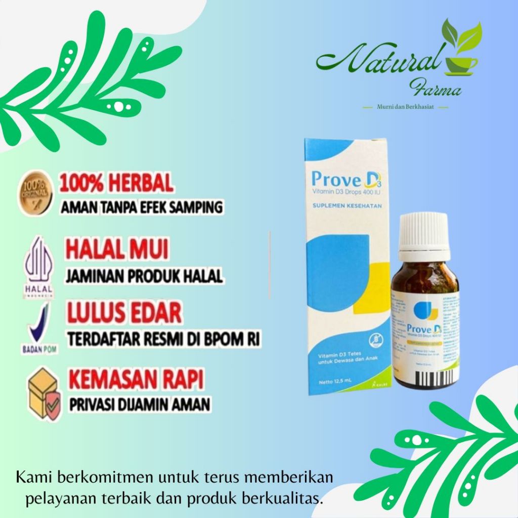 Jual SOLUSI TEPAT - Prove D3 Drop - Vitamin D3 Dalam Bentuk Sediaan ...