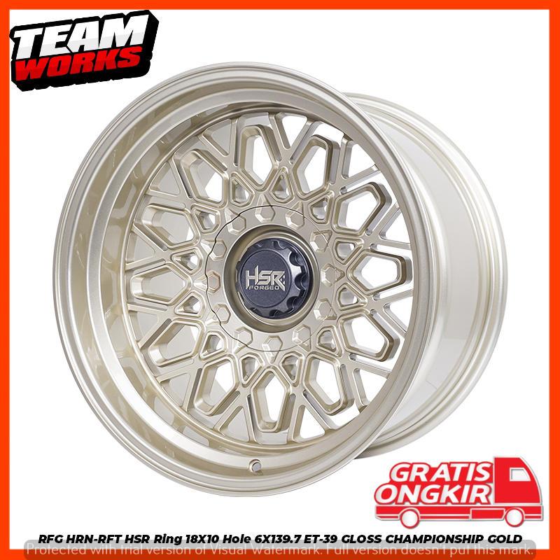 Jual VELG HSR FORGED RING 18 RFG HRN RFT HSR LEBAR 10 HOLE 6X139,7 ET ...