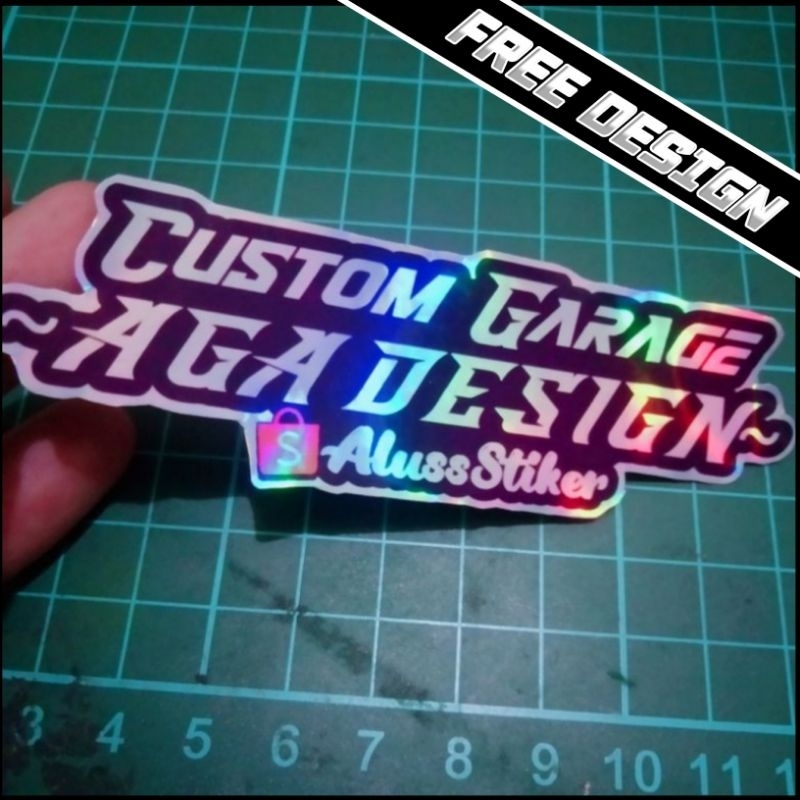 Jual Cetak Sticker Cutting Custom ( free design/Design sendiri ...