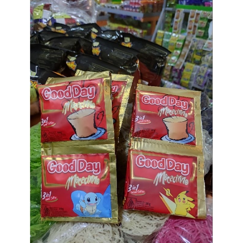 Jual Kopi Good Day Moccacino sachet 20g 1 Renceng isi 10 Pcs | Shopee ...
