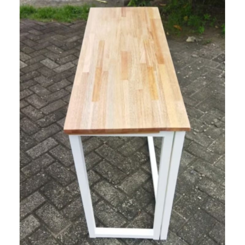 Jual Meja Lipat Kayu Full Solid Custom ( 200x30 Tinggi 100 cm) | Shopee ...