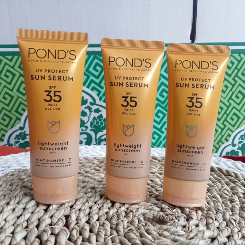 Jual Ponds UV protect sun screen serum SPF 30g | Shopee Indonesia