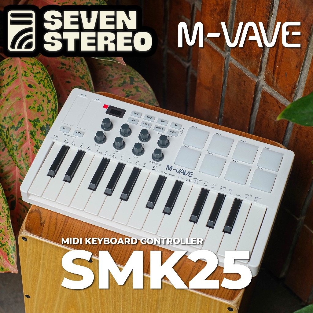 Jual M-VAVE SMK 25 SMK25 Midi Keyboard Controller 25 Keys Portable | Shopee Indonesia