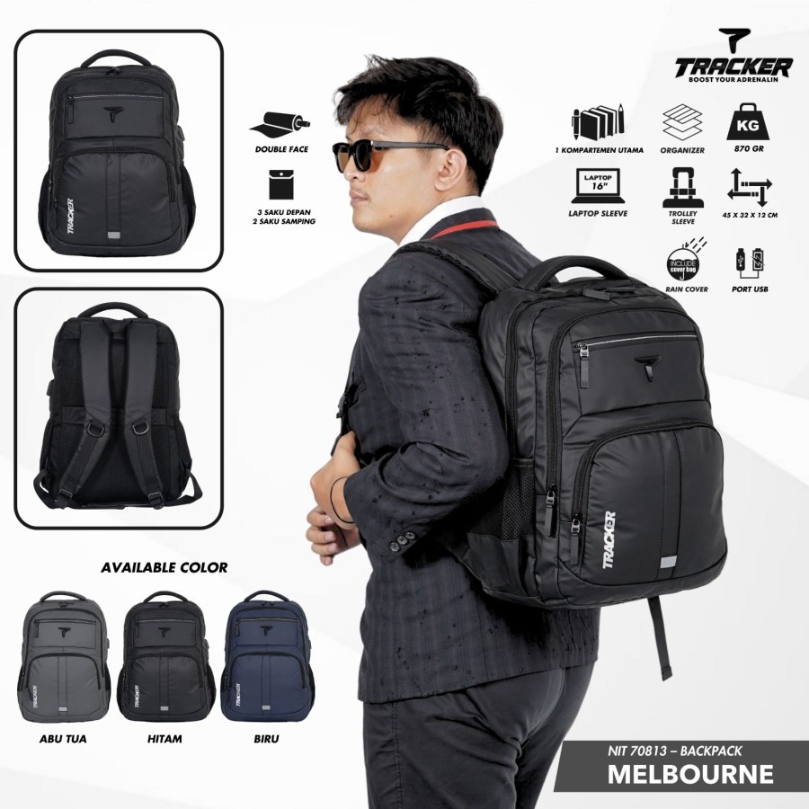 Jual Tracker Melbourne - Ransel - Back Pack - Tas Ransel - Tas Laptop ...