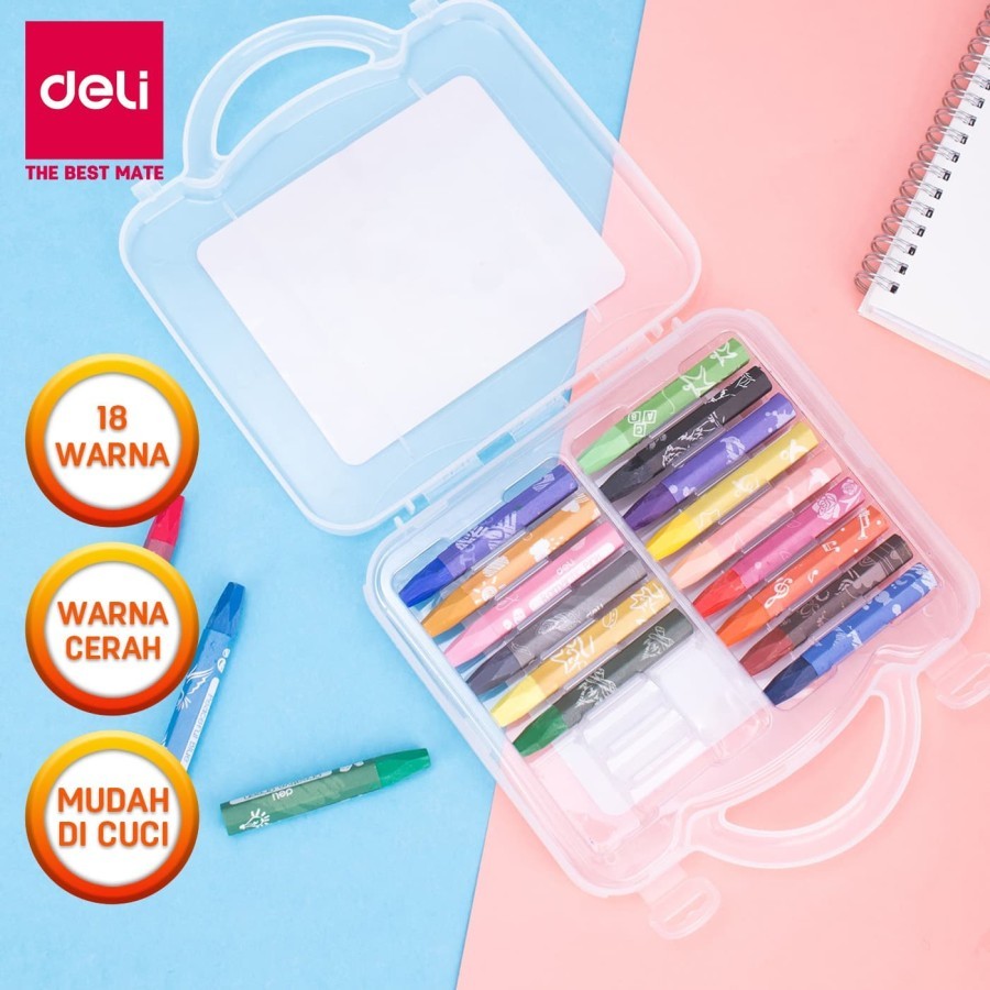 Jual TBMO DELI OIL PASTEL COLOR KIDS 18 COLORS EC20114 - DGI | Shopee ...