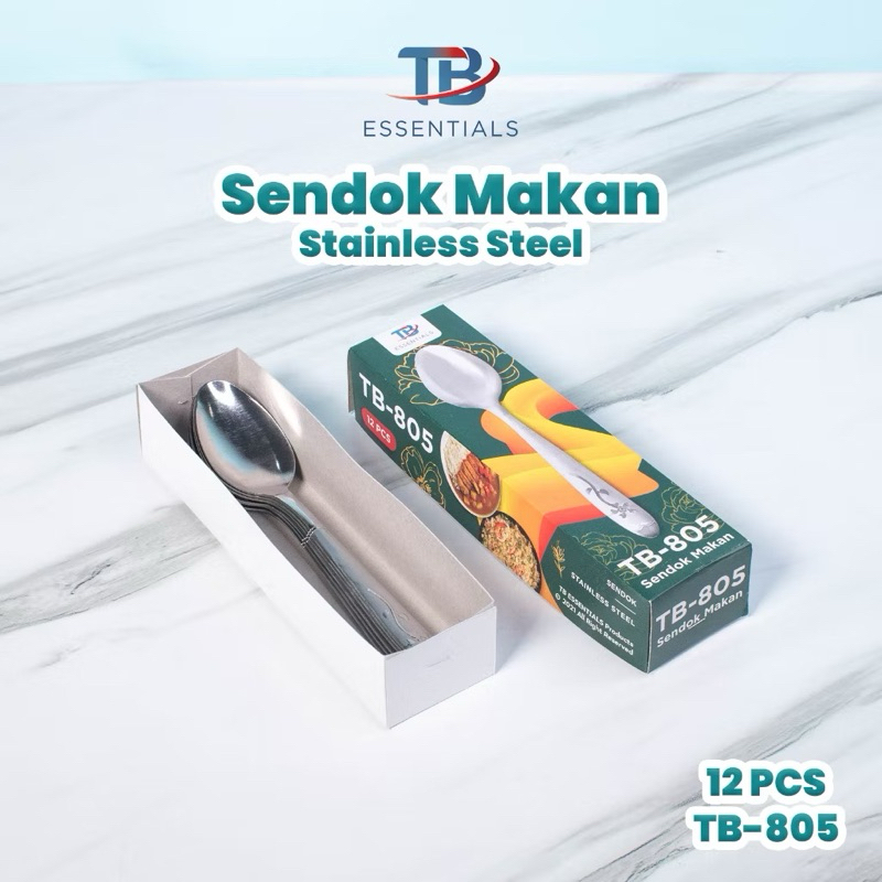 Jual [Paket] Sendok Makan Stainless Tebal - Sendok makan Standard Hotel - Sendok Makan TB ...
