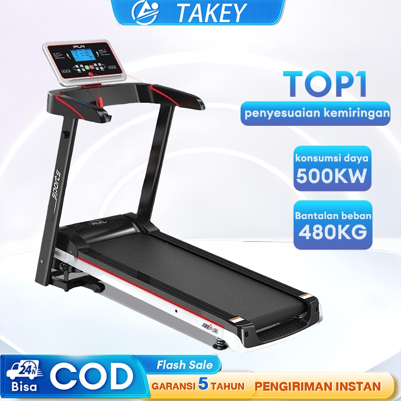 Jual 【TAKEY】Treadmill Elektrik A6 Motorized Treadmill Listrik Treadmill ...