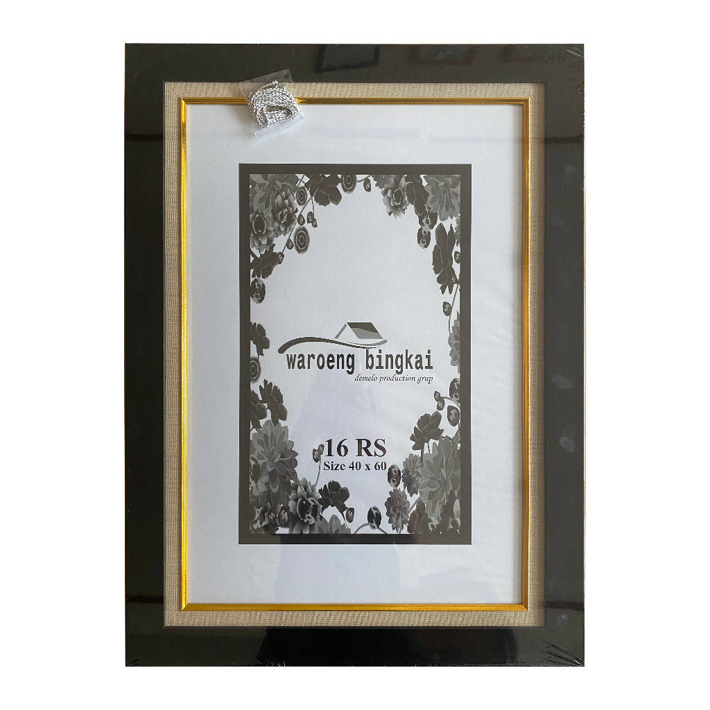 Jual Bingkai frame pigura foto ukuran 40X60 16RS cm minimalis linen ...