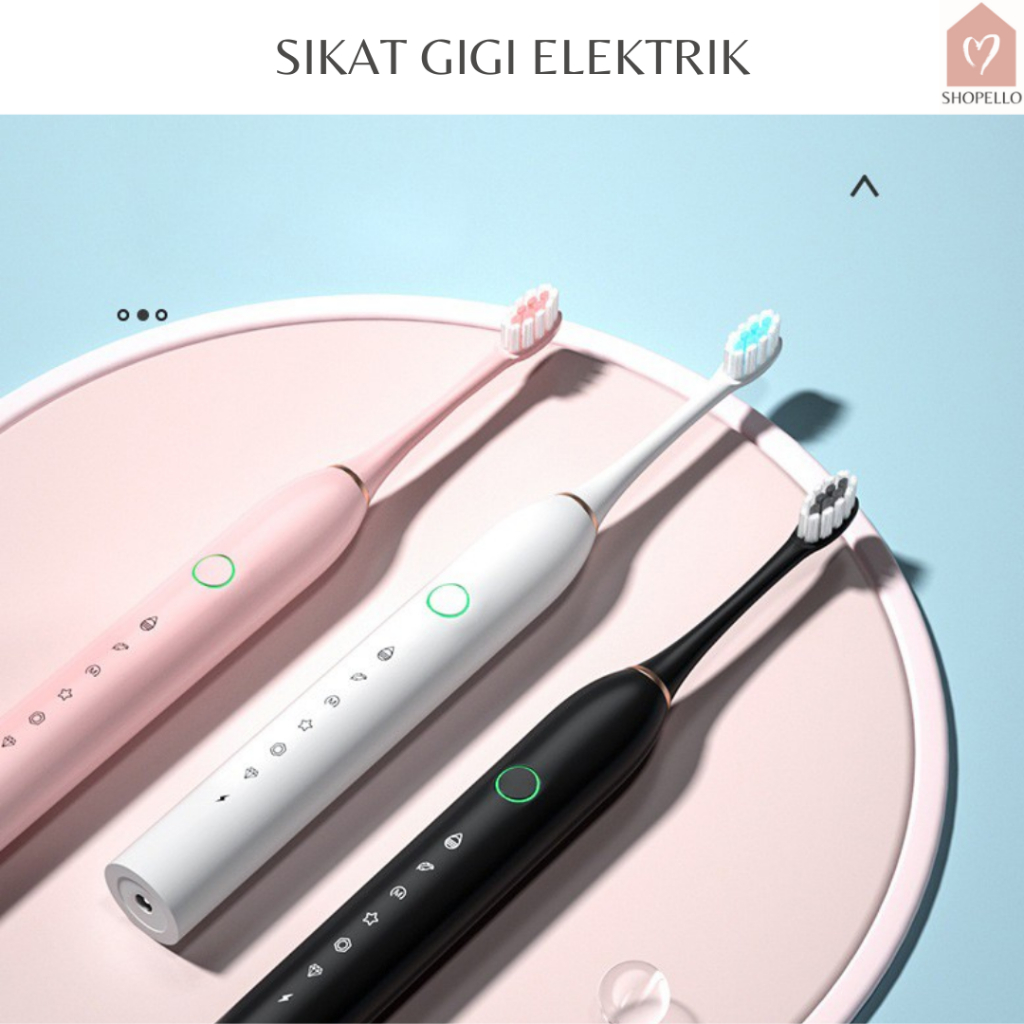 Jual Shopello Sikat Gigi Elektrik Alat Pembersih Gigi Electric ...