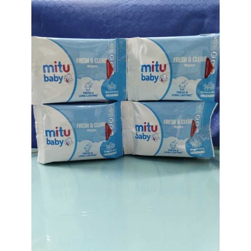 Jual Mitu Tissue Basah Renceng Isi 12 Sachet Per Sachet isi 4Lembar ...