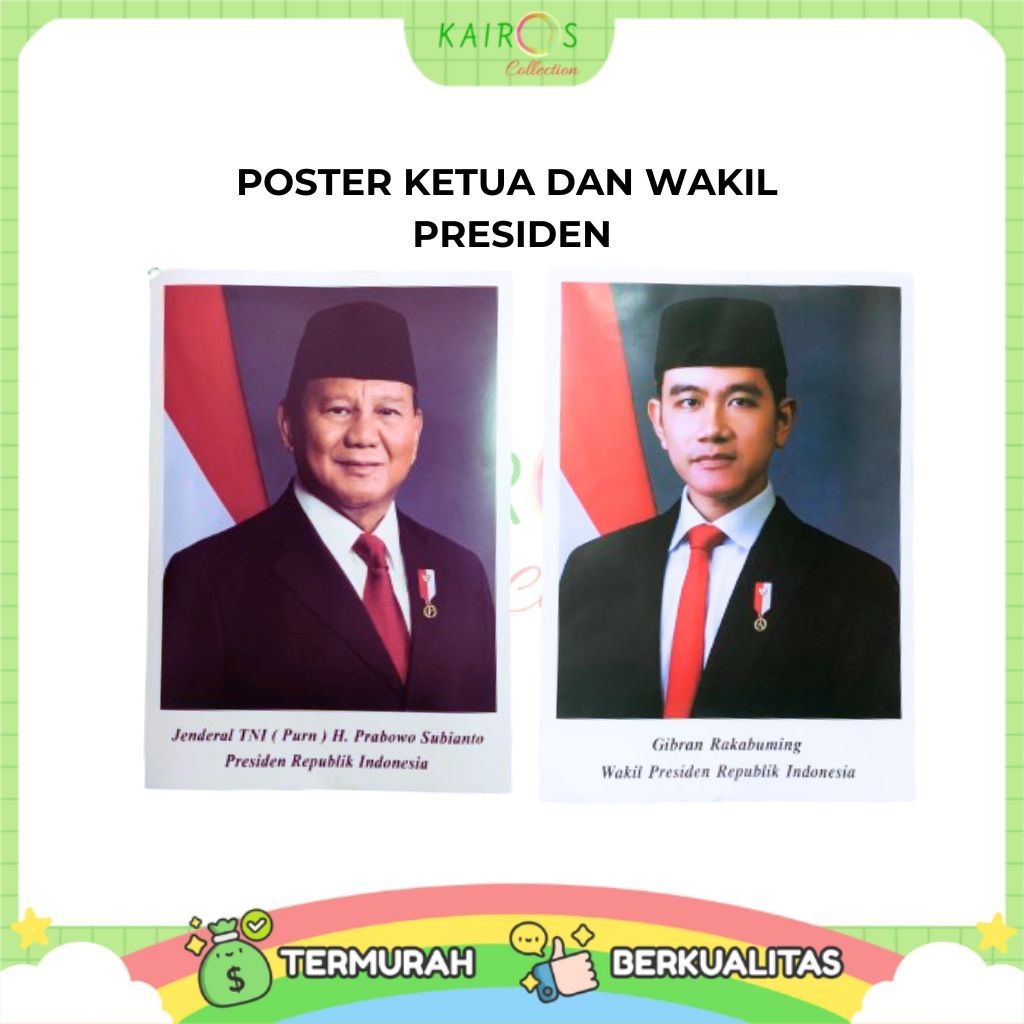 Jual POSTER PRESIDEN DAN WAKIL PRESIDEN 2024-2029 | Shopee Indonesia