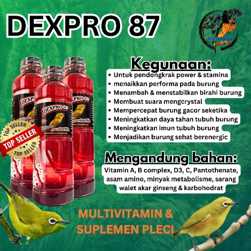 Jual DEXPRO 87 - Vitamin Penggacor Burung | Shopee Indonesia