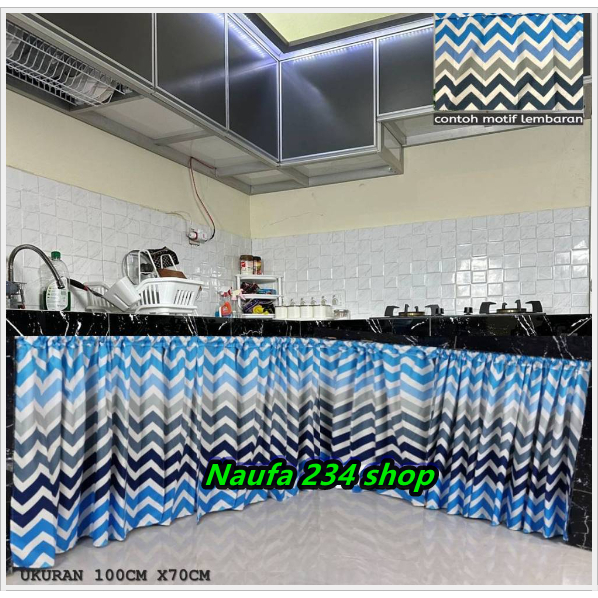 Jual Gorden Kolong Dapur Cantik Minimalis Uk 100 x 70 cm | Shopee Indonesia