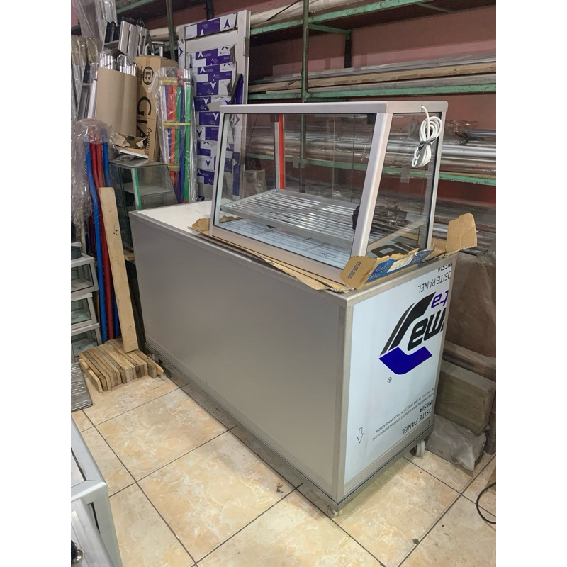 Jual set meja etalase ayam fried chicken 150cm | Shopee Indonesia