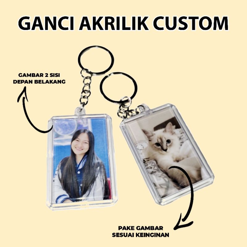 Jual GANTUNGAN KUNCI Akrilik Custom Keychain Foto MINIMAL 1 PCS | Shopee Indonesia