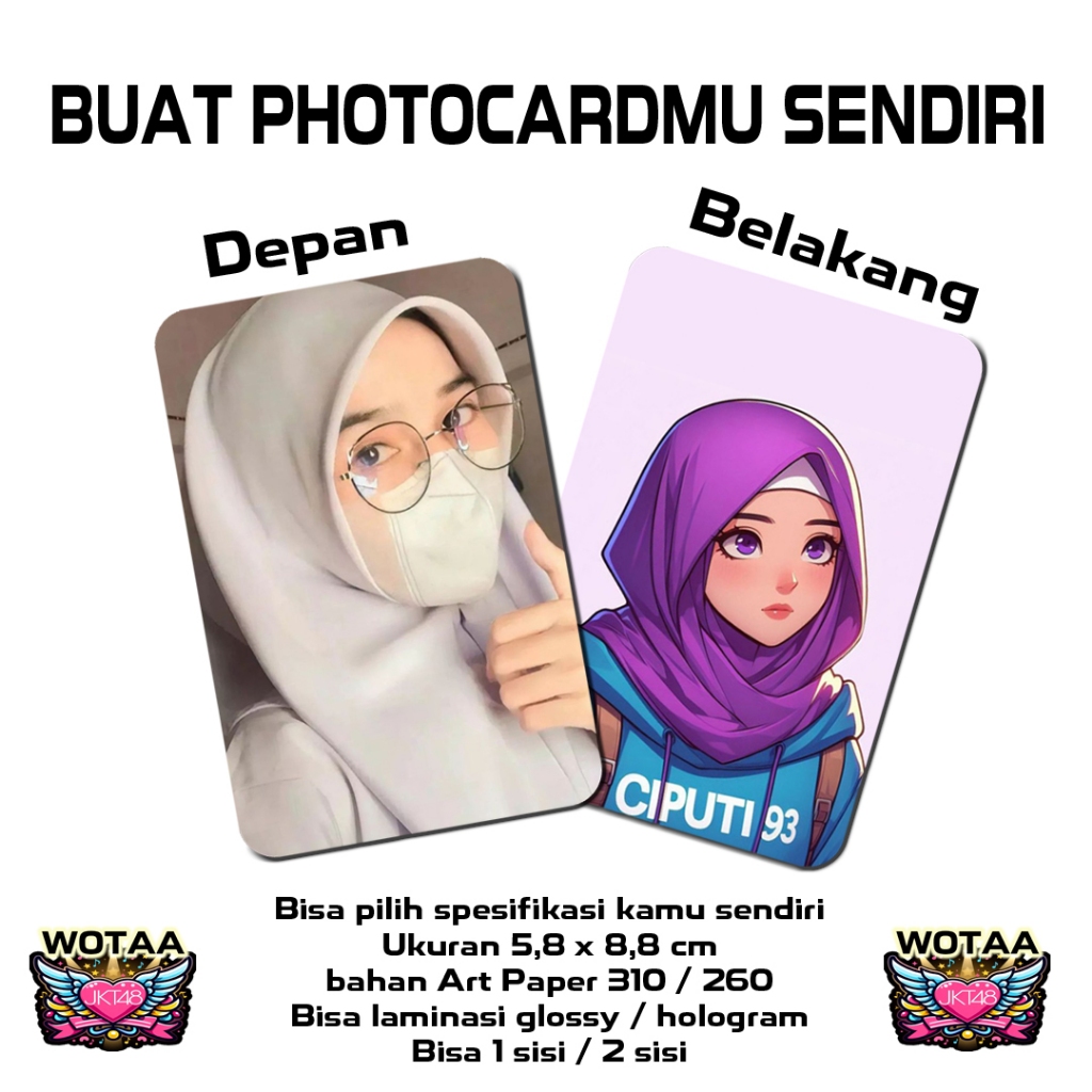 Jual CETAK FOTO UKURAN PHOTOCARD, FOTO DOMPET, FOTO ALBUM, PHOTOCARD ...