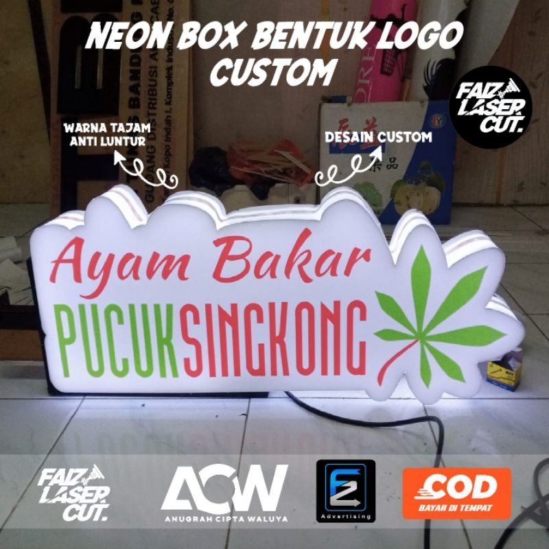 Jual Neon Box LED acrylic laser Cut Custom | Shopee Indonesia