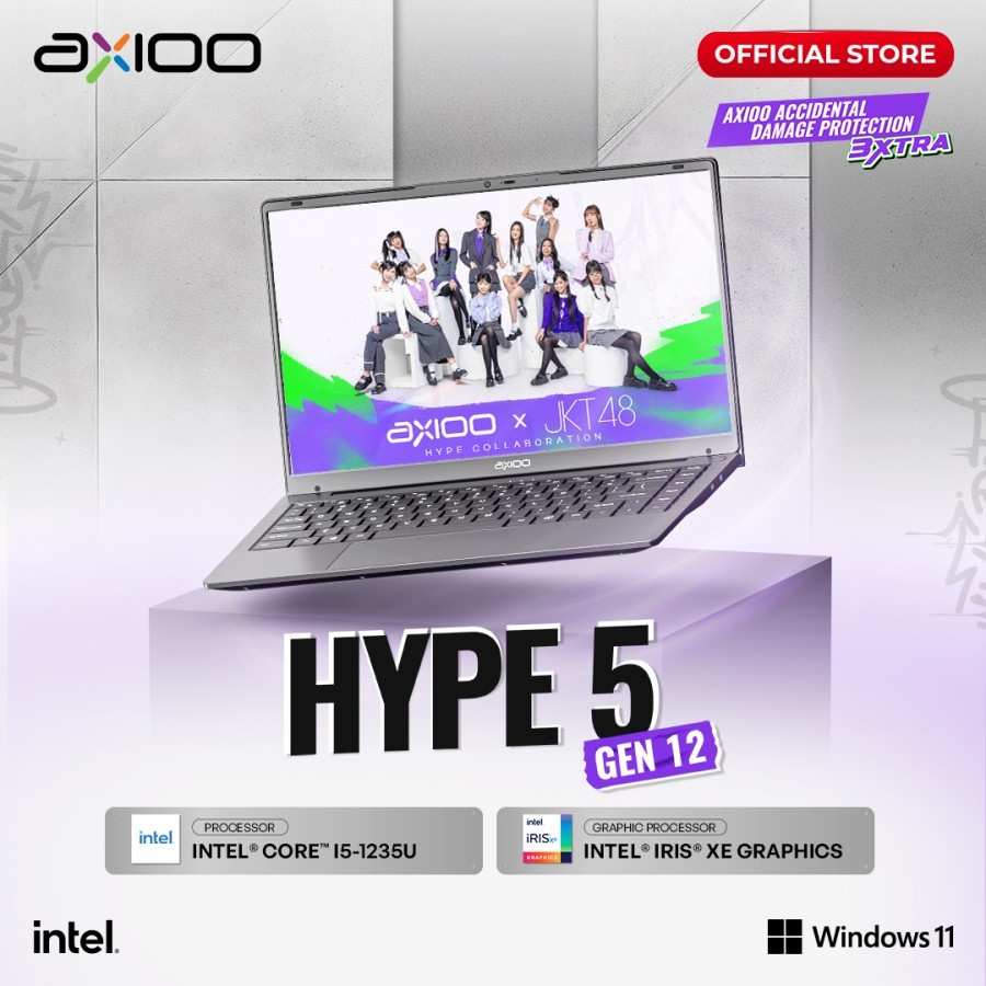 Jual Axioo Mybook Hype 5 Intel Core i5 Gen 12 I5-1235U 32GB 512GB SSD 14" FHD IPS | Shopee Indonesia