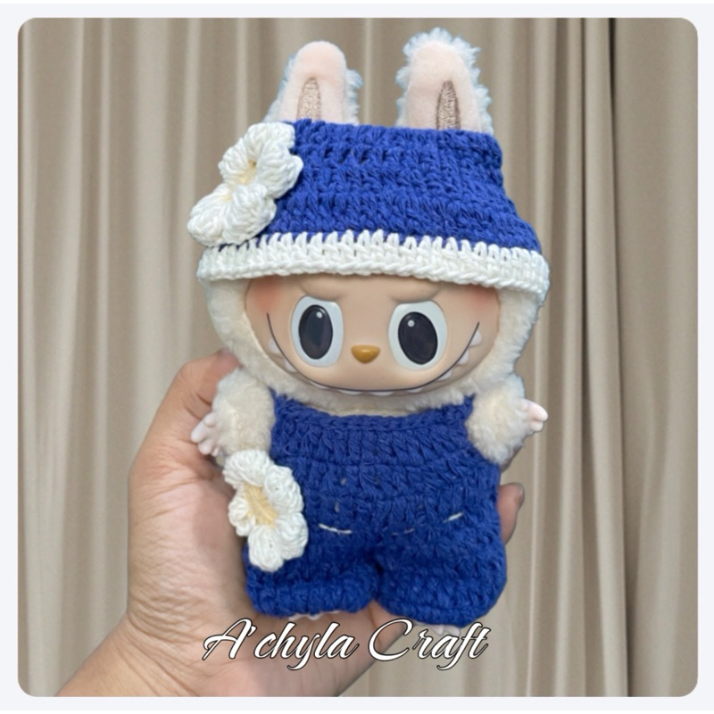 Jual LABUBU JAMSUIT NAVY (Rajut Handmde) | Shopee Indonesia