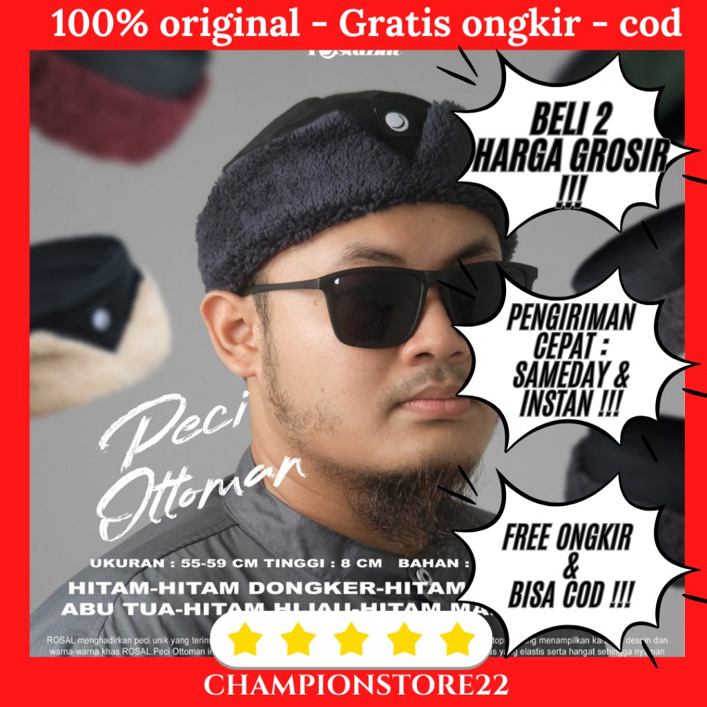 Jual Peci Ottoman ROSAL Kopiah Songkok Unik Khas Topi Tradisional Turki ...