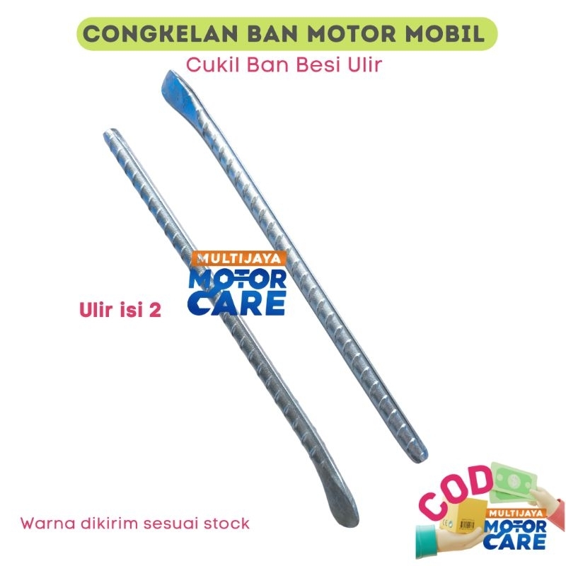Jual Isi 2 Alat Cukit Ban Motor Mobil Besi Ulir 13mm Panjang 30cm ...