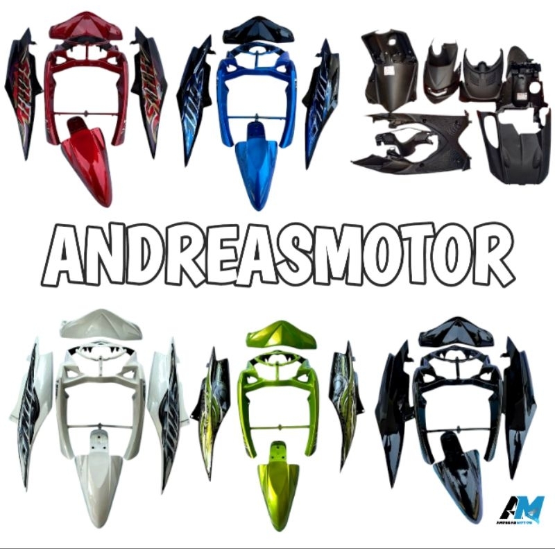 Jual FULL BODY HALUS KASAR MIO SOUL KARBU + STIKER HIJAU HITAM BIRU ...