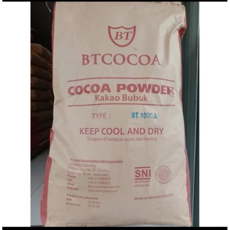 Jual COKLAT BUBUK BT COCOA POWDER 25 KG | Shopee Indonesia